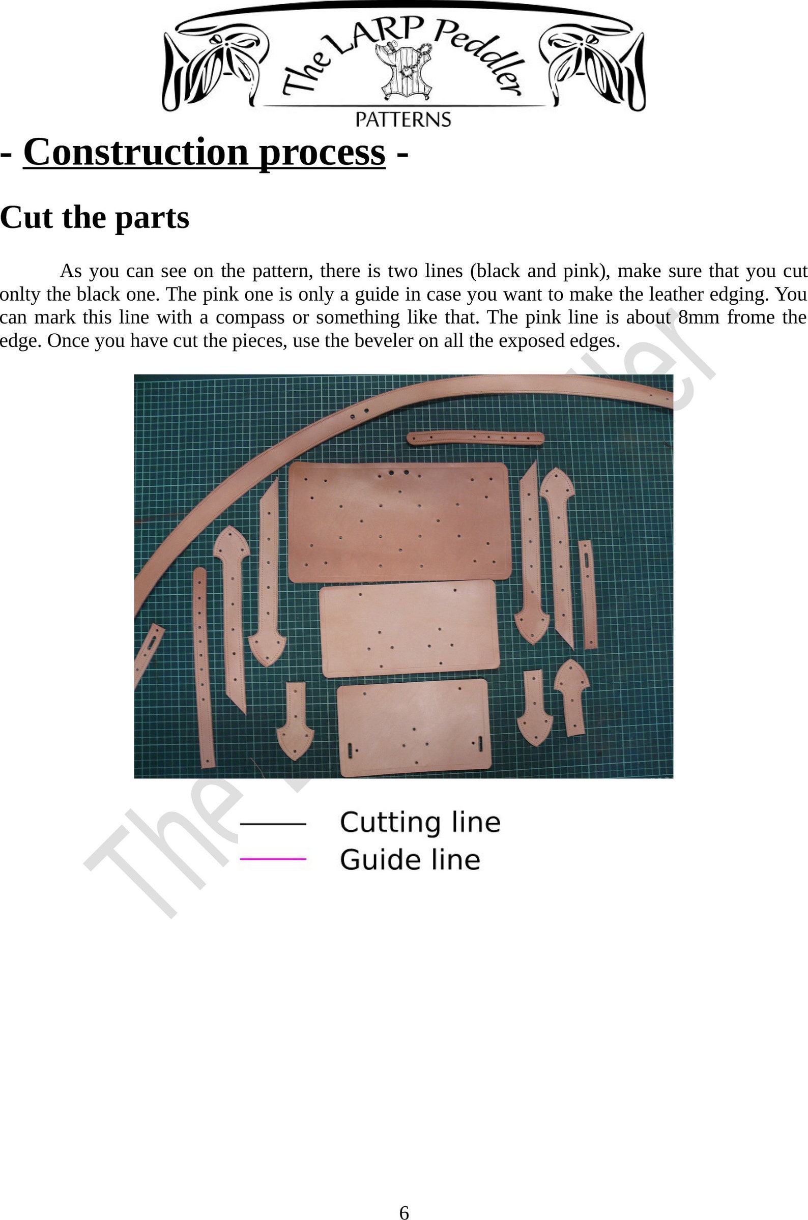 Leather Shoulder Armor Pattern PDF Witcher LARP Roleplay Medieval Do It ...