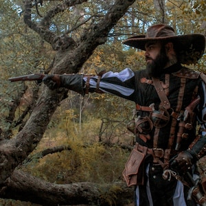 Leather Pattern DIY Witcher LARP Leather Baldric Rogue Chest Belt ...