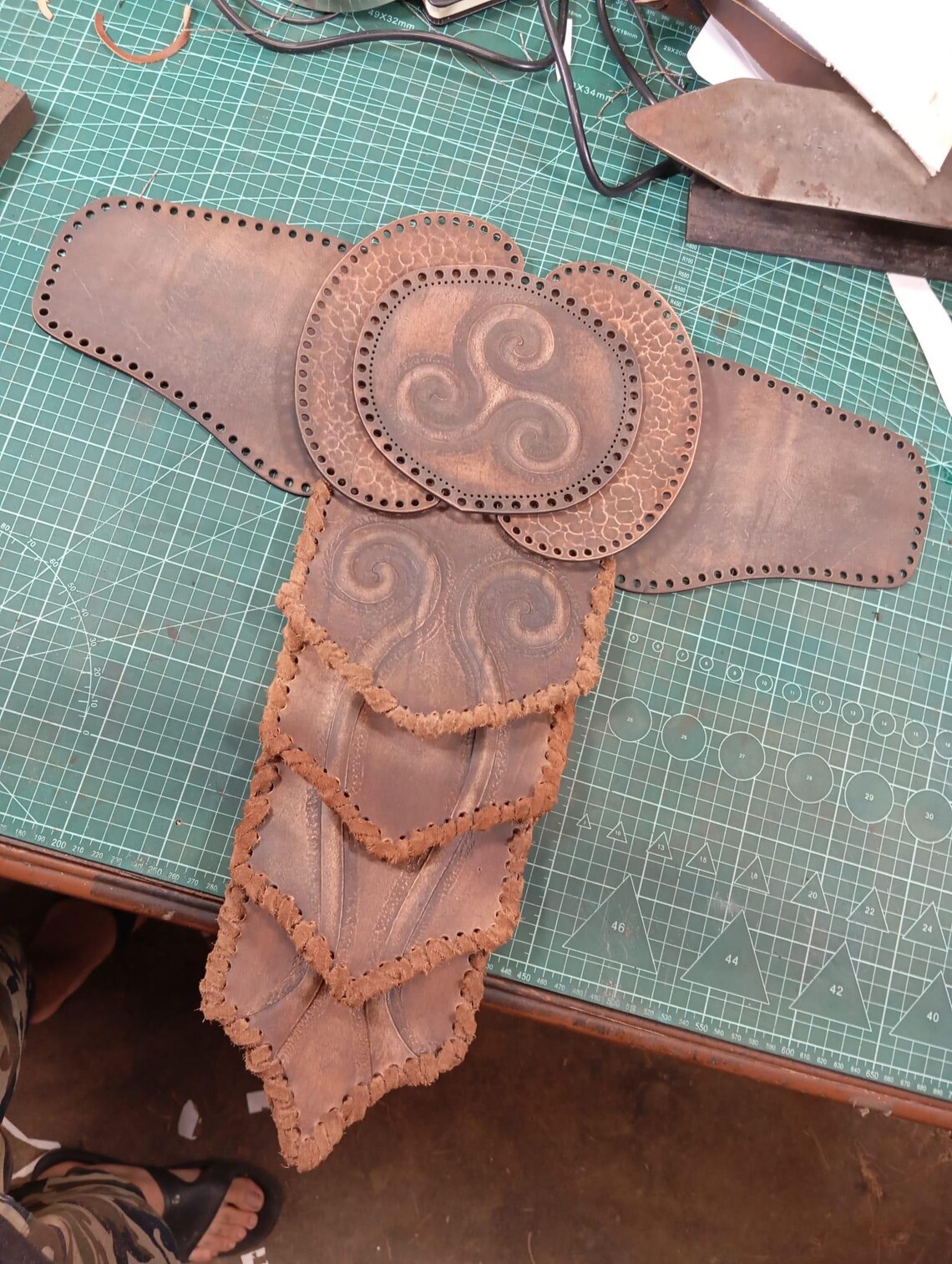 Leather Druid Kidney Belt Armor Pattern: DIY LARP Costume (PDF) - Etsy
