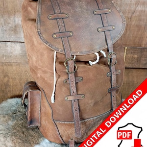 Leather Backpack Pattern PDF: Medieval LARP Adventurer Backpack - Etsy
