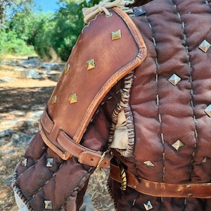 Witcher LARP Armour Shoulder Leather Armor - Etsy