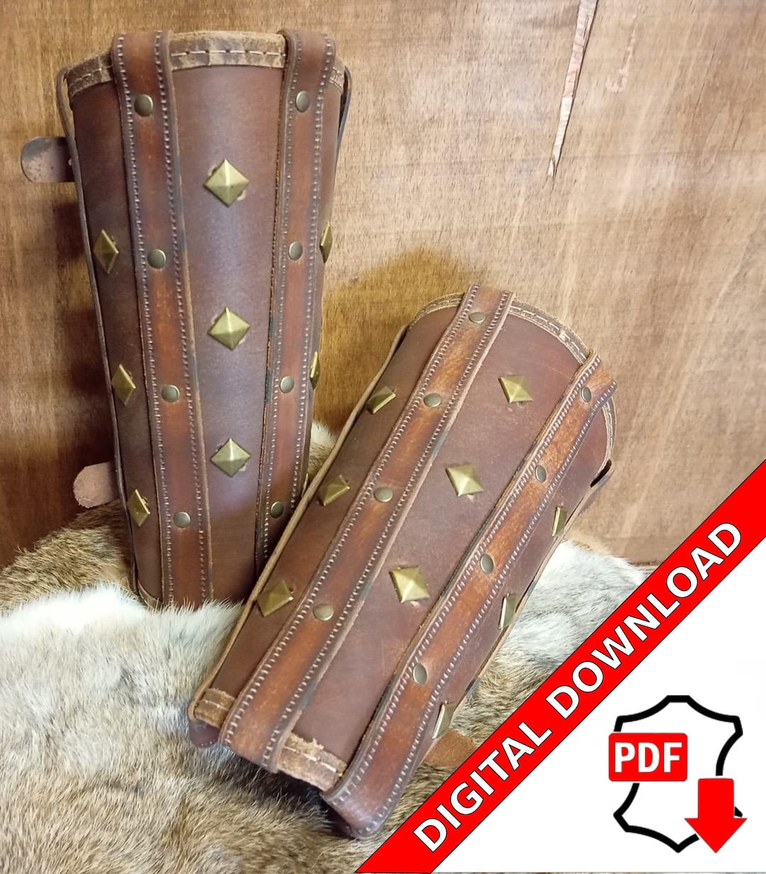 Leather Pattern Template DIY Witcher LARP Armour Medieval Leather Armor ...