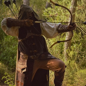 Leather Pattern Template DIY Witcher LARP Armour Medieval Leather Armor ...