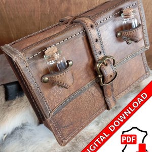 Leather Alchemist Bag Pattern PDF Potion Holder LARP Roleplay Medieval ...