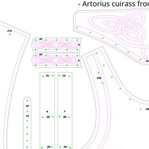 Leather Pattern for Fantasy Knight Armor | DIY Leathercrafting Template ...