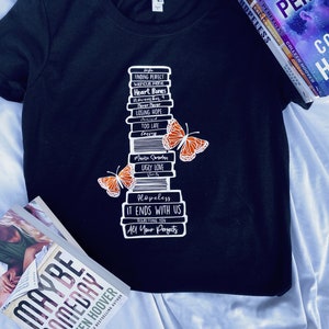 Colleen Hoover Book Stack T-shirt - Etsy