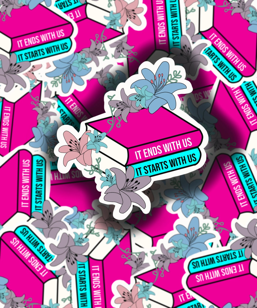 COHO Book Stack Sticker - Etsy