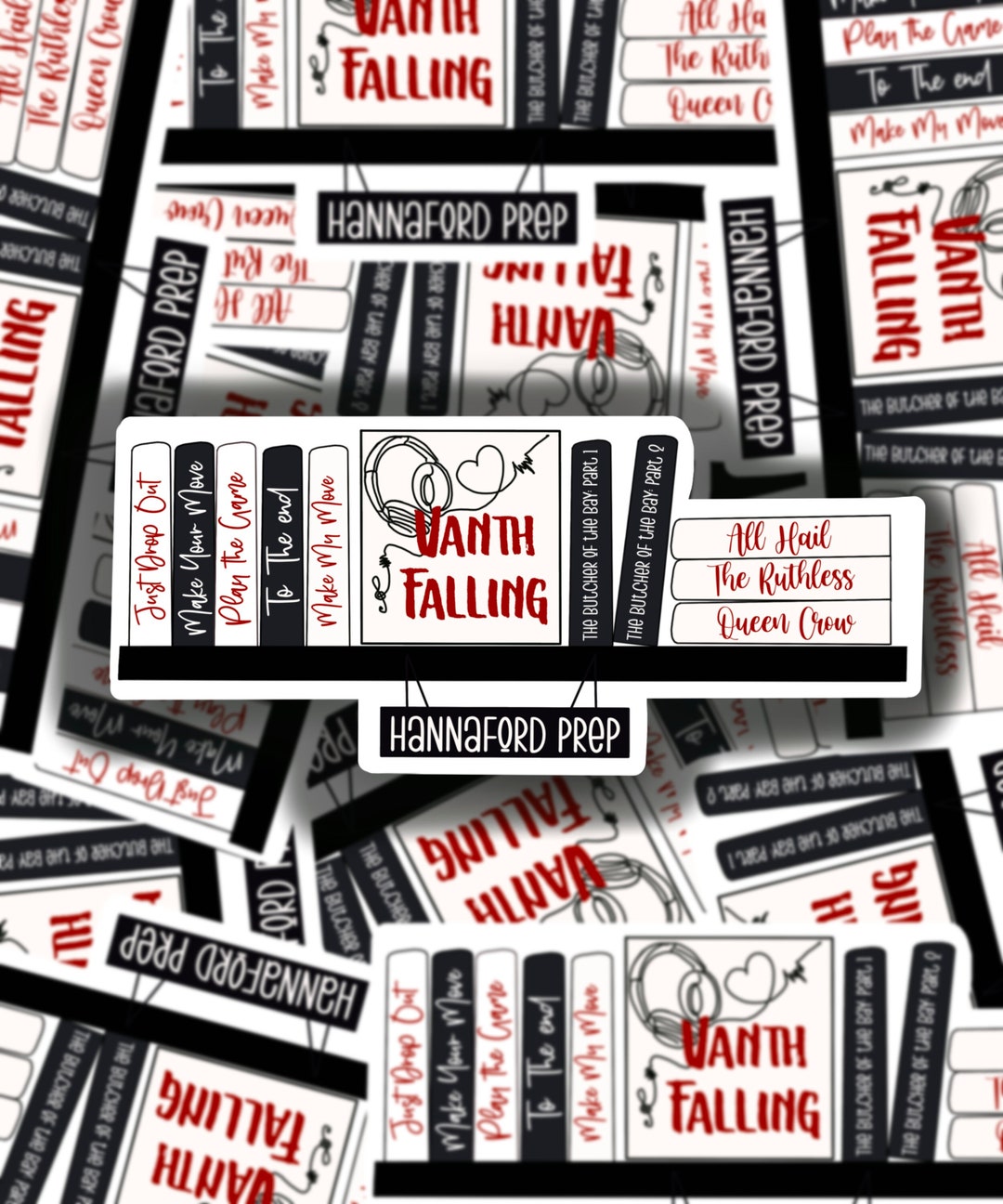 Hannaford Prep Inspired Book Stack Sticker - Etsy