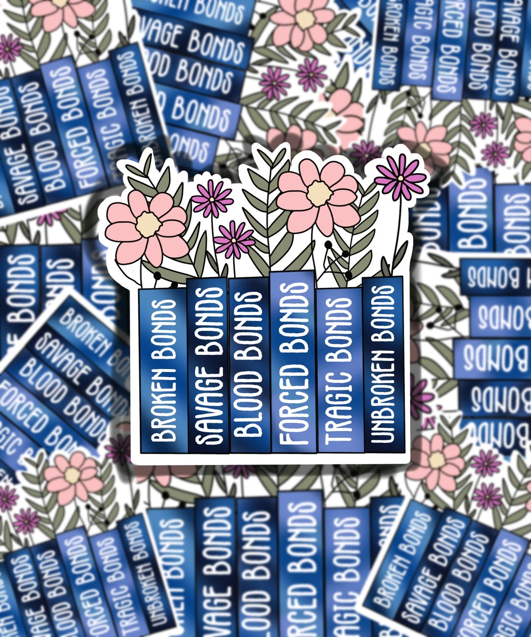 Broken Bonds Inspired Book Stack Sticker - Etsy