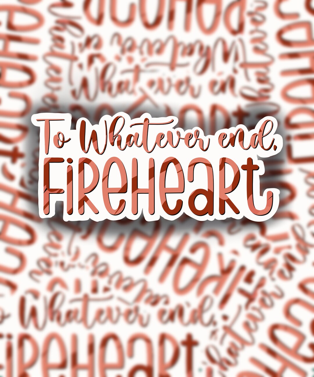 Fireheart Sticker - Etsy