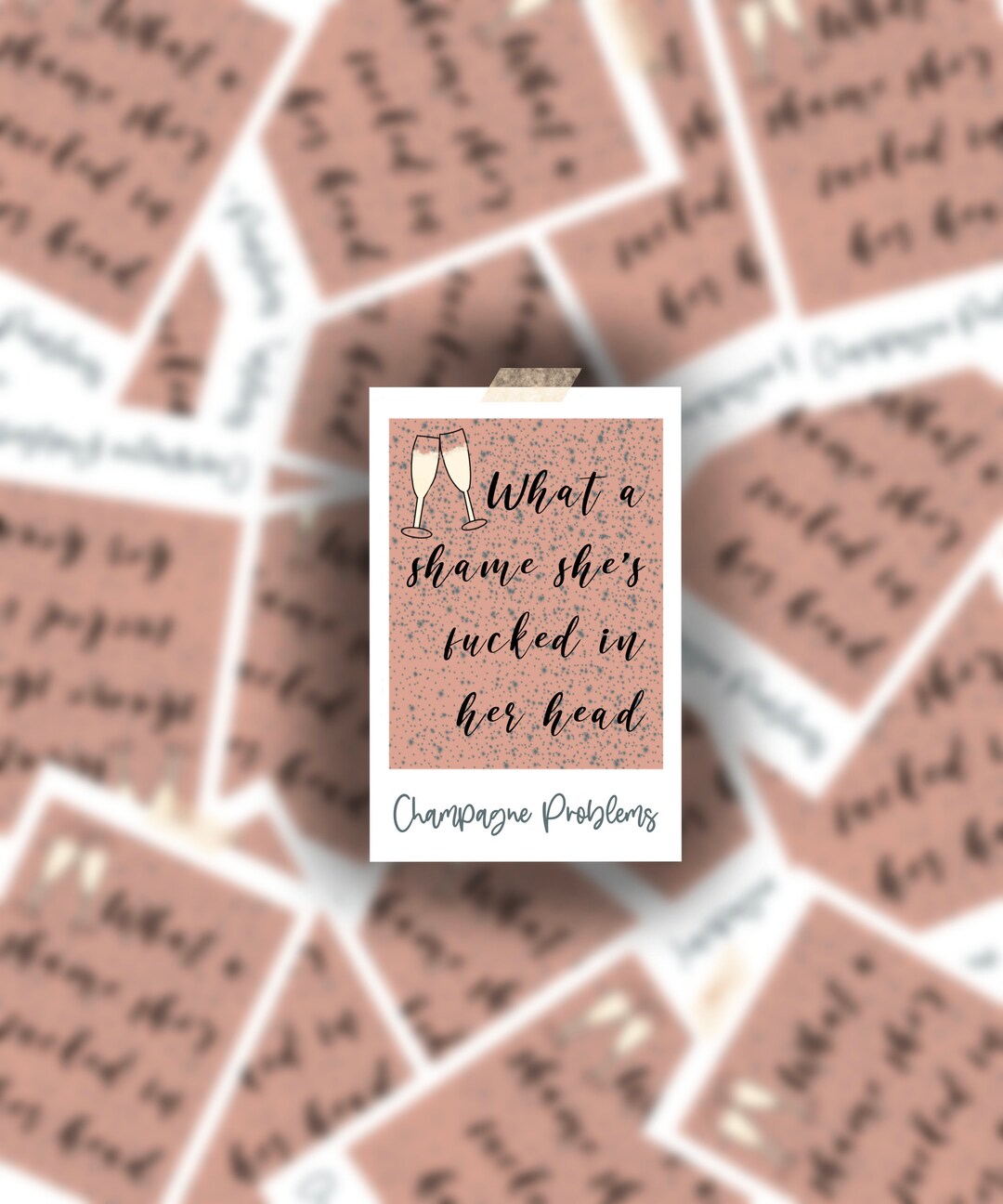 Taylor Swift Champagne Problems Sticker - Etsy