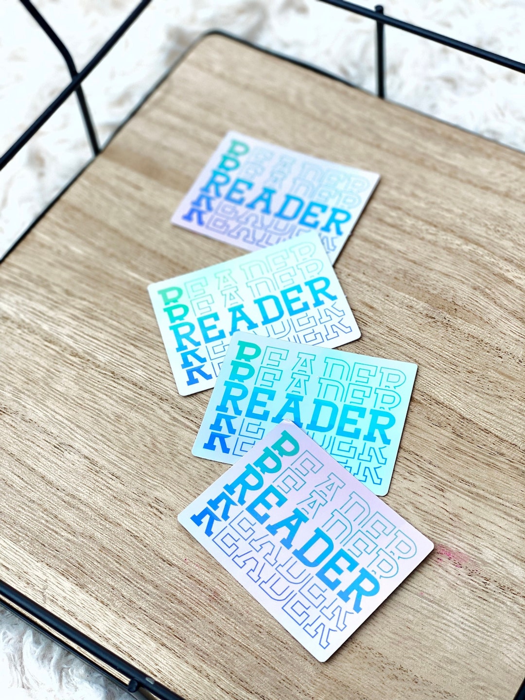 Holographic Reader Sticker - Etsy