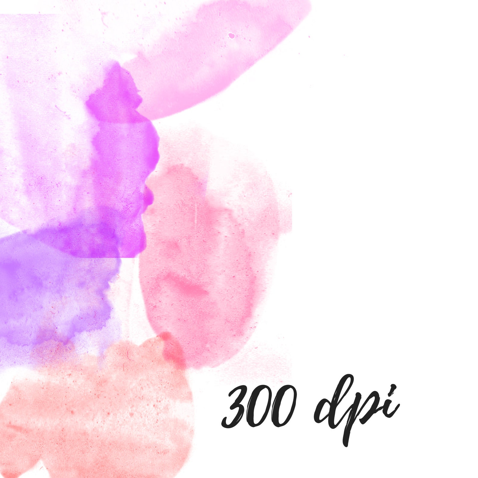 20 Colorful Watercolor Splashes Splotches Clipart, Paint Drip, Colorful ...