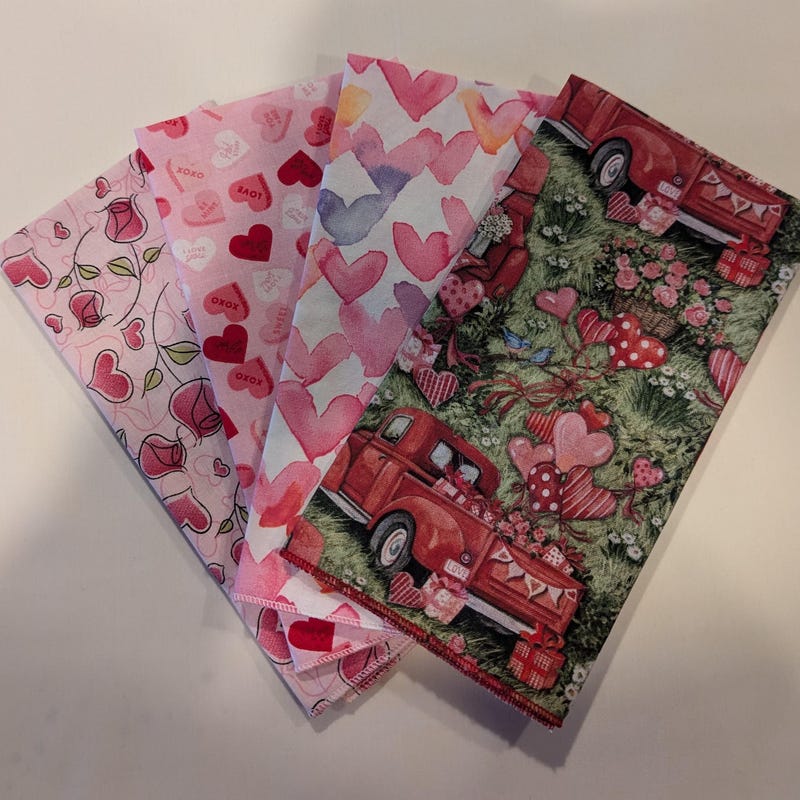 Cloth Napkins Valentines - Etsy