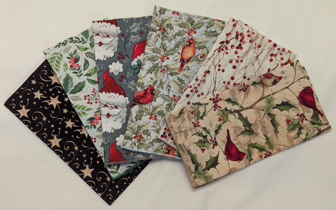 Christmas/winter Print Cotton Napkins - Dinner Napkins Set of 2 - Etsy
