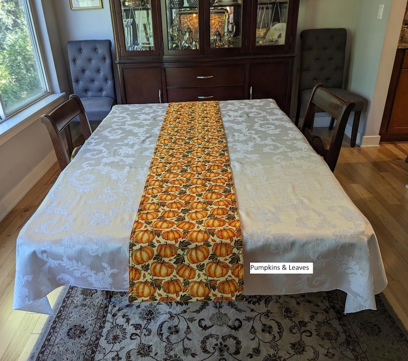 Table Runner - Pumpkins - Etsy