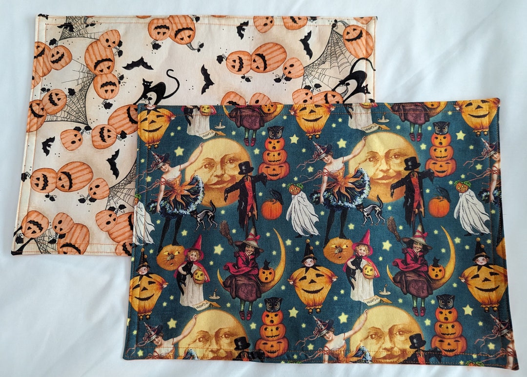 Halloween Themed Rectangular Placemat Sets - Etsy