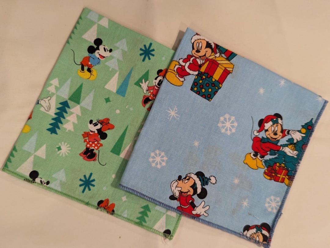 Minnie & Mickey Mouse Themed - Beverage Napkin Set of 4 - Etsy