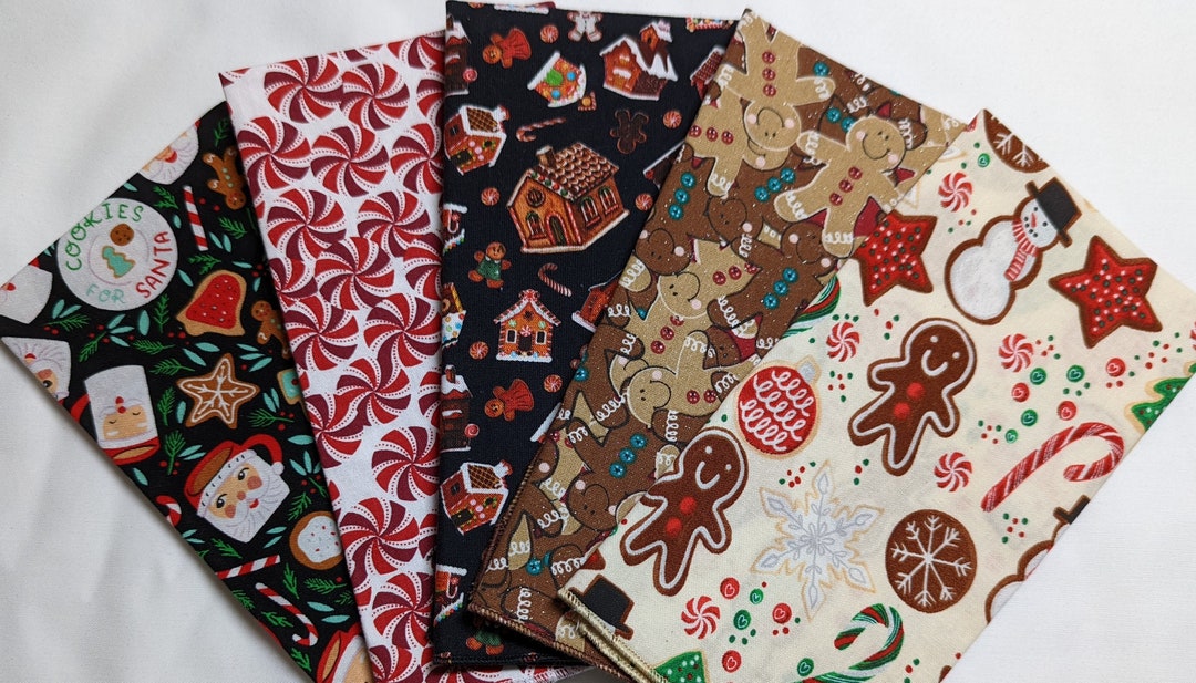 Christmas Cookie & Candy Themed - Dinner Napkins Set of 2 - Etsy