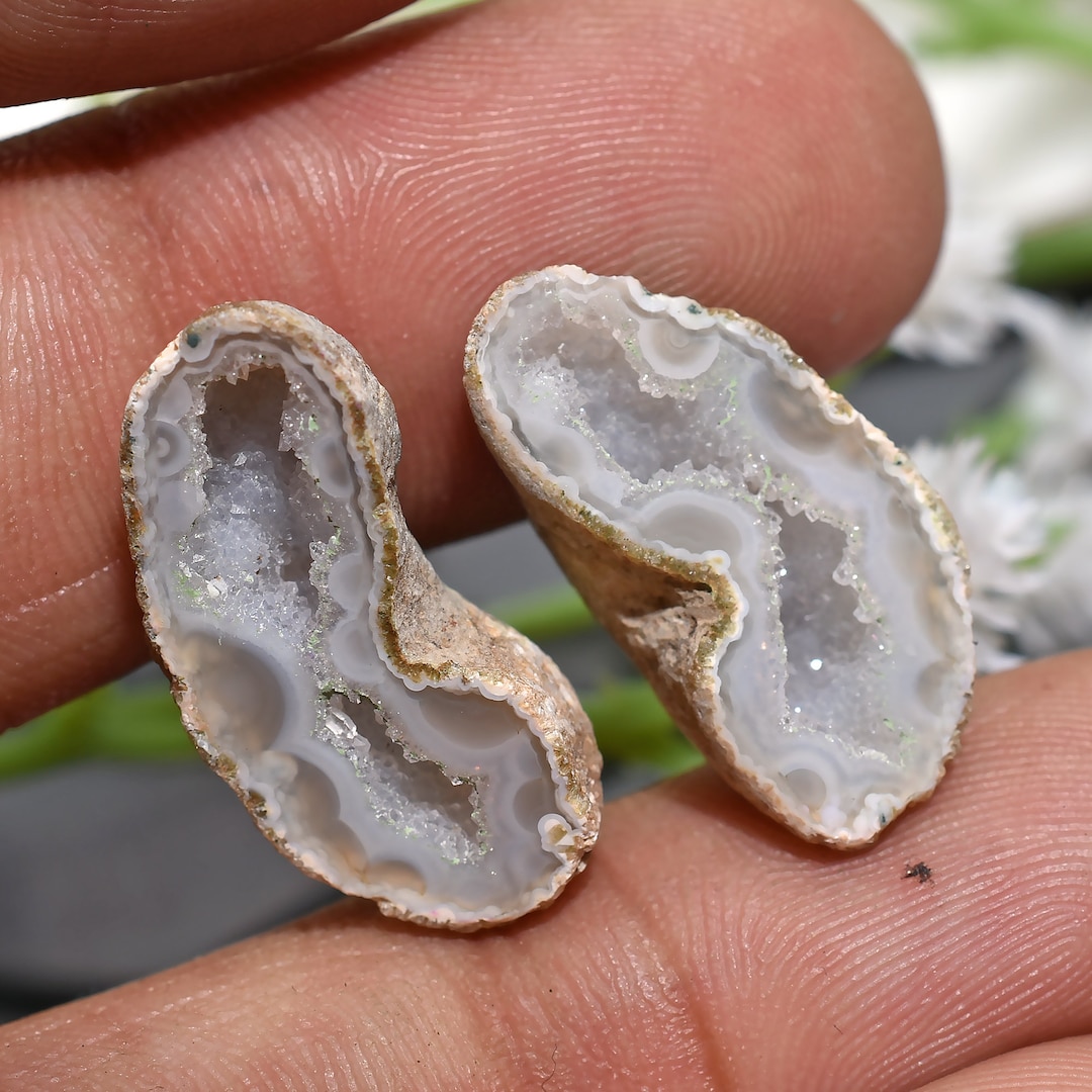 Rare Solar Quartz Pair Gemstone, Fancy Shaped Quartz Cabs Pair, Loose ...