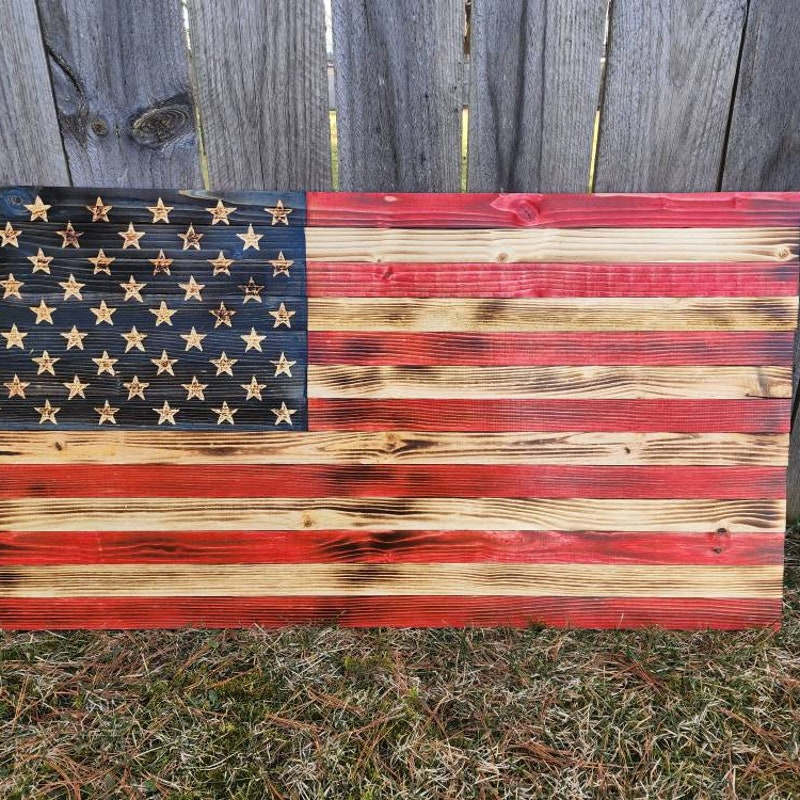 Rustic Flag - Etsy