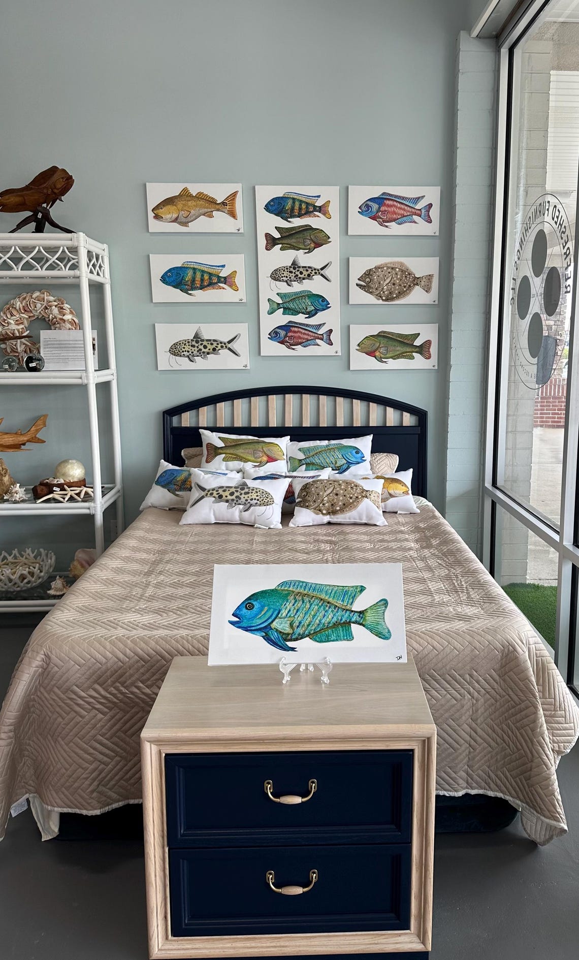 Sheepshead Original Art Canvas Print 20x10 - Etsy