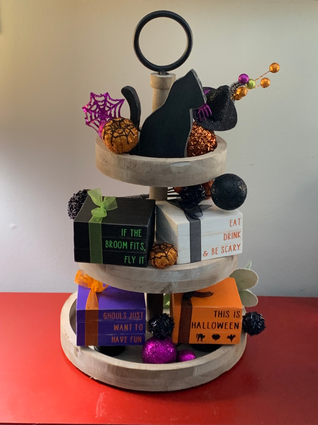 Halloween Mini Bookstack Horror Scary Decor Farmhouse - Etsy