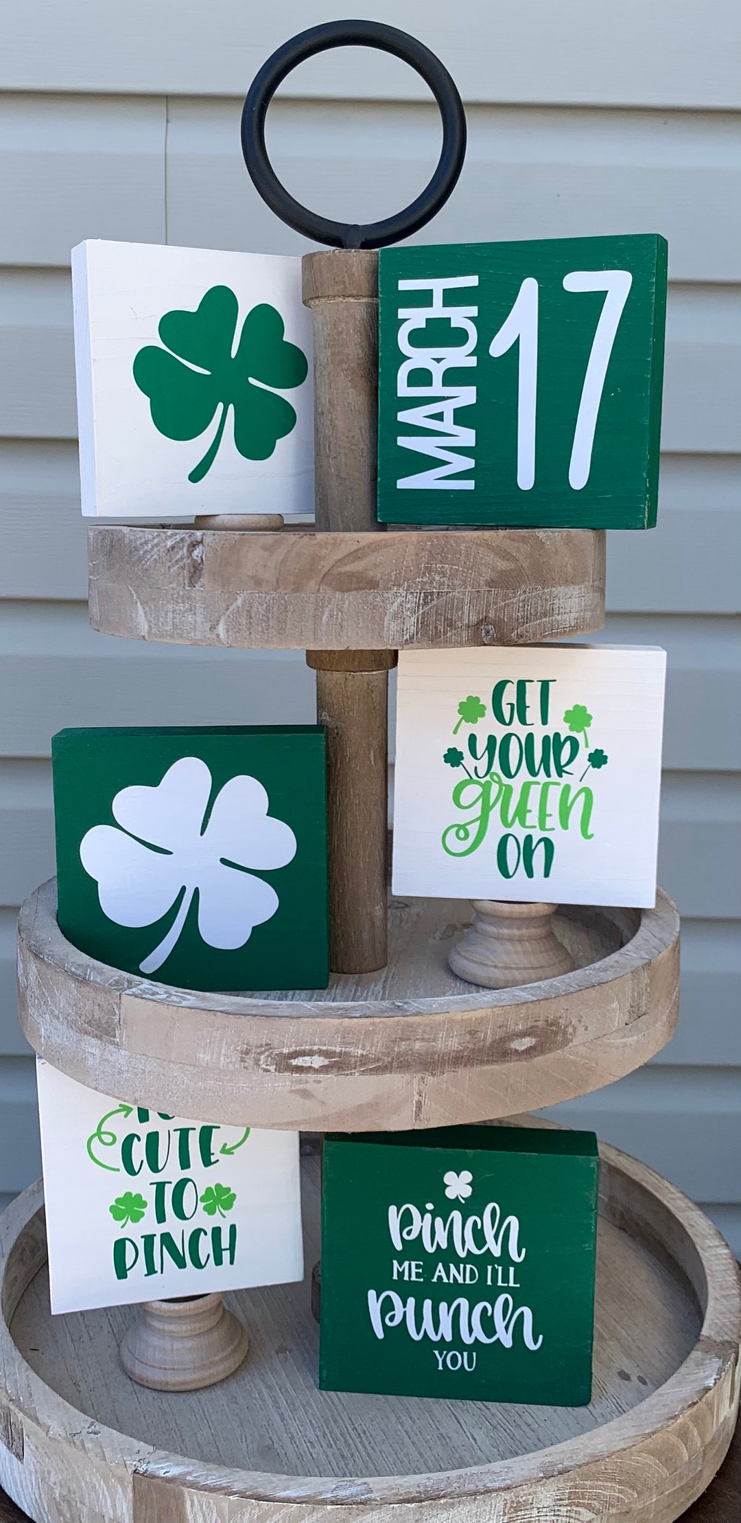St Patricks Day Mini Sign, Mini Wood Sign, Tiered Tray, Farmhouse ...