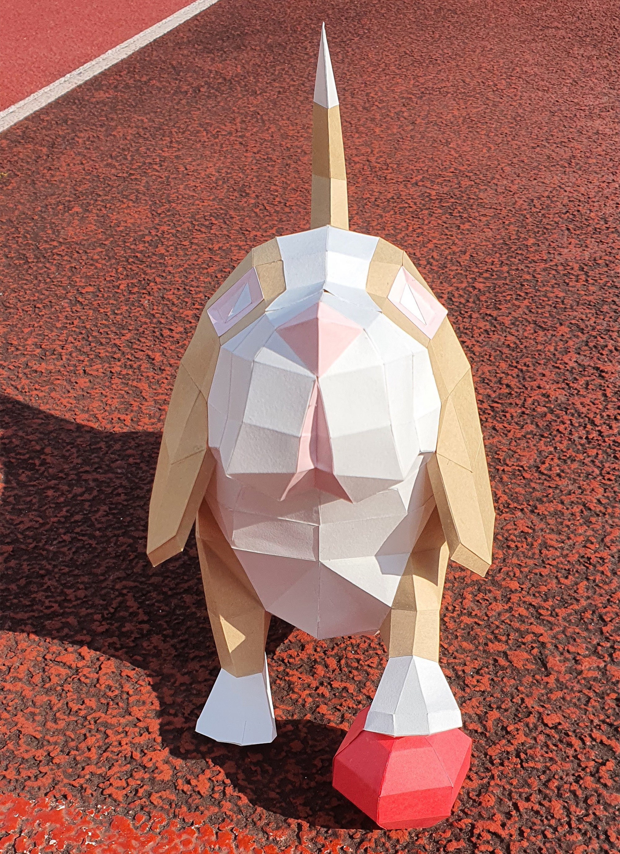 Papercraft Template Basset Hound: Low Poly 3D Papercraft Template PDF ...