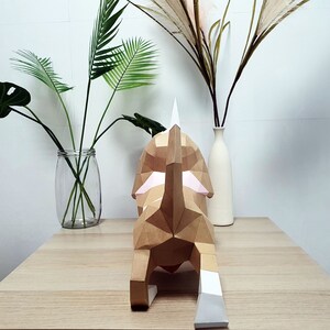 Papercraft Template Basset Hound: Low Poly 3D Papercraft Template PDF ...