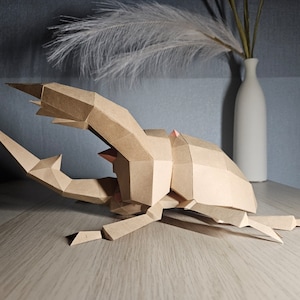 3D Papercraft Caucasus Beetle : Low Poly Papercraft Template PDF,SVG ...