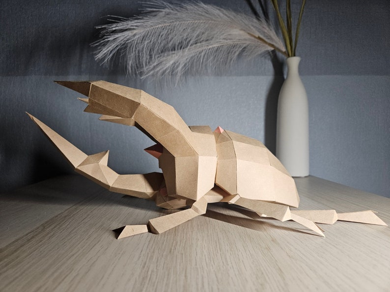 3D Papercraft Caucasus Beetle : Low Poly Papercraft Template PDF,SVG ...