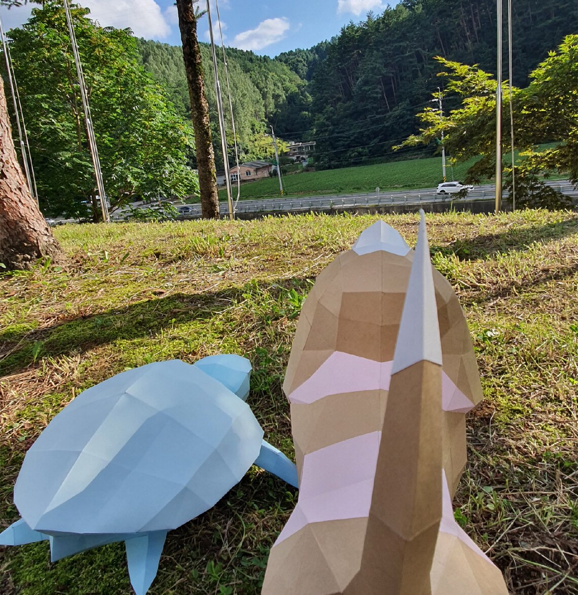 3D Papercraft A Turtle: Low Poly Papercraft Template PDF - Etsy