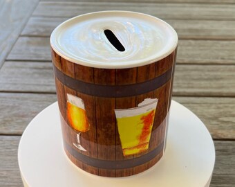 Beer Keg Piggy Bank - Etsy