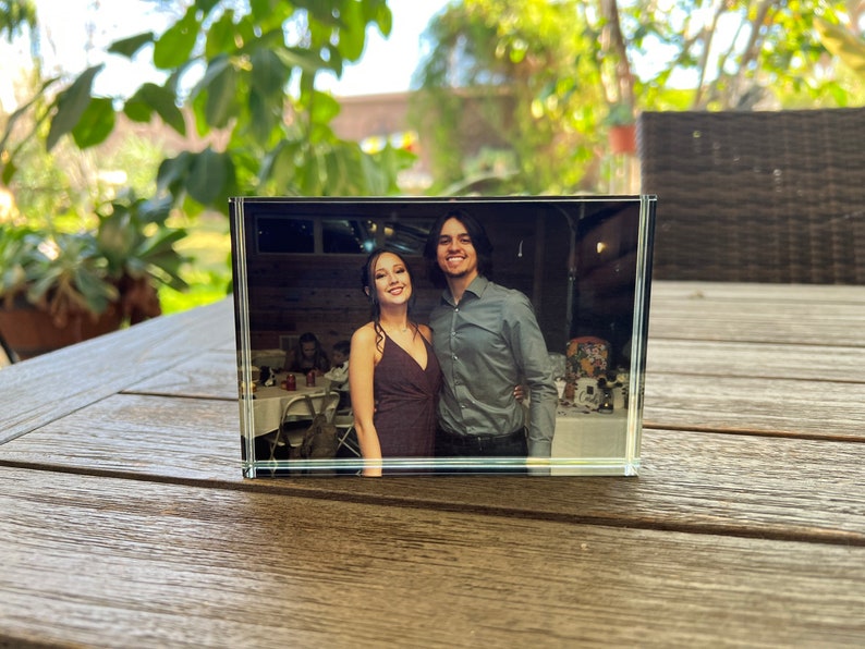 Glass Photo Block Personalize Your Home With an Elegant - Etsy