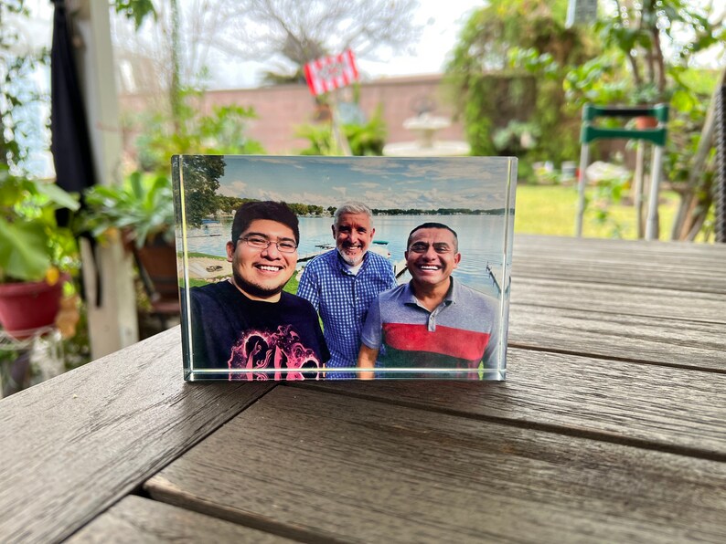 Glass Photo Block Personalize Your Home With an Elegant - Etsy
