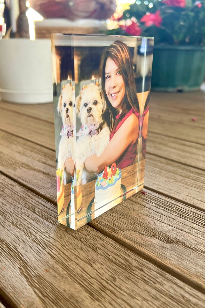 Glass Photo Block Personalize Your Home With an Elegant - Etsy