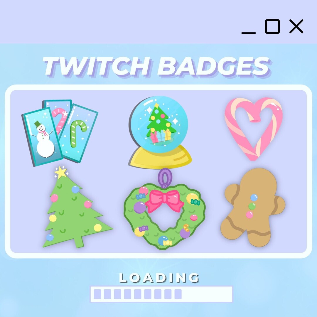 Twitch Sub Badges Holiday Collection Streamers - Etsy