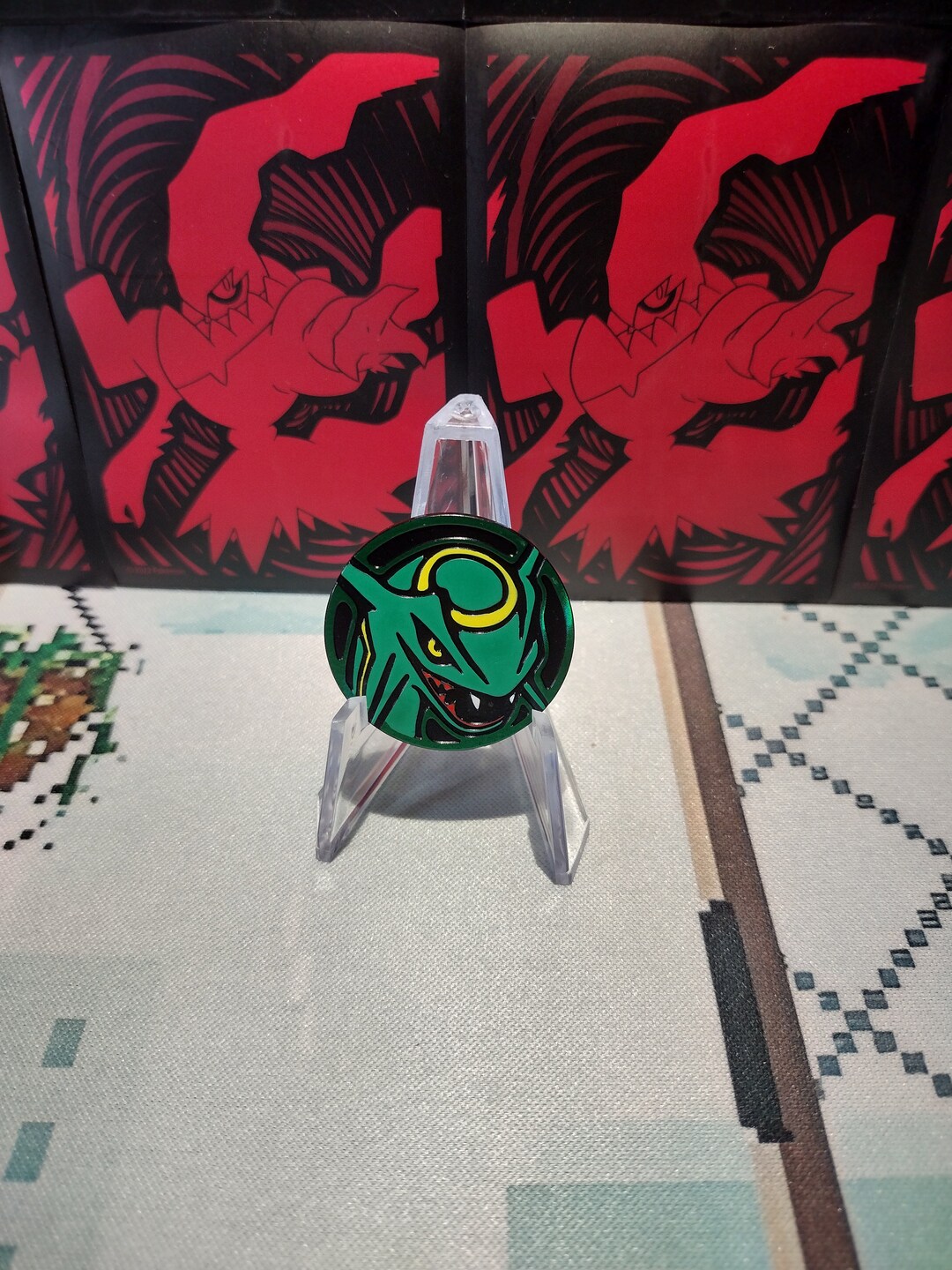 Painted Pokemon Coin Shiny/rayquaza - Etsy