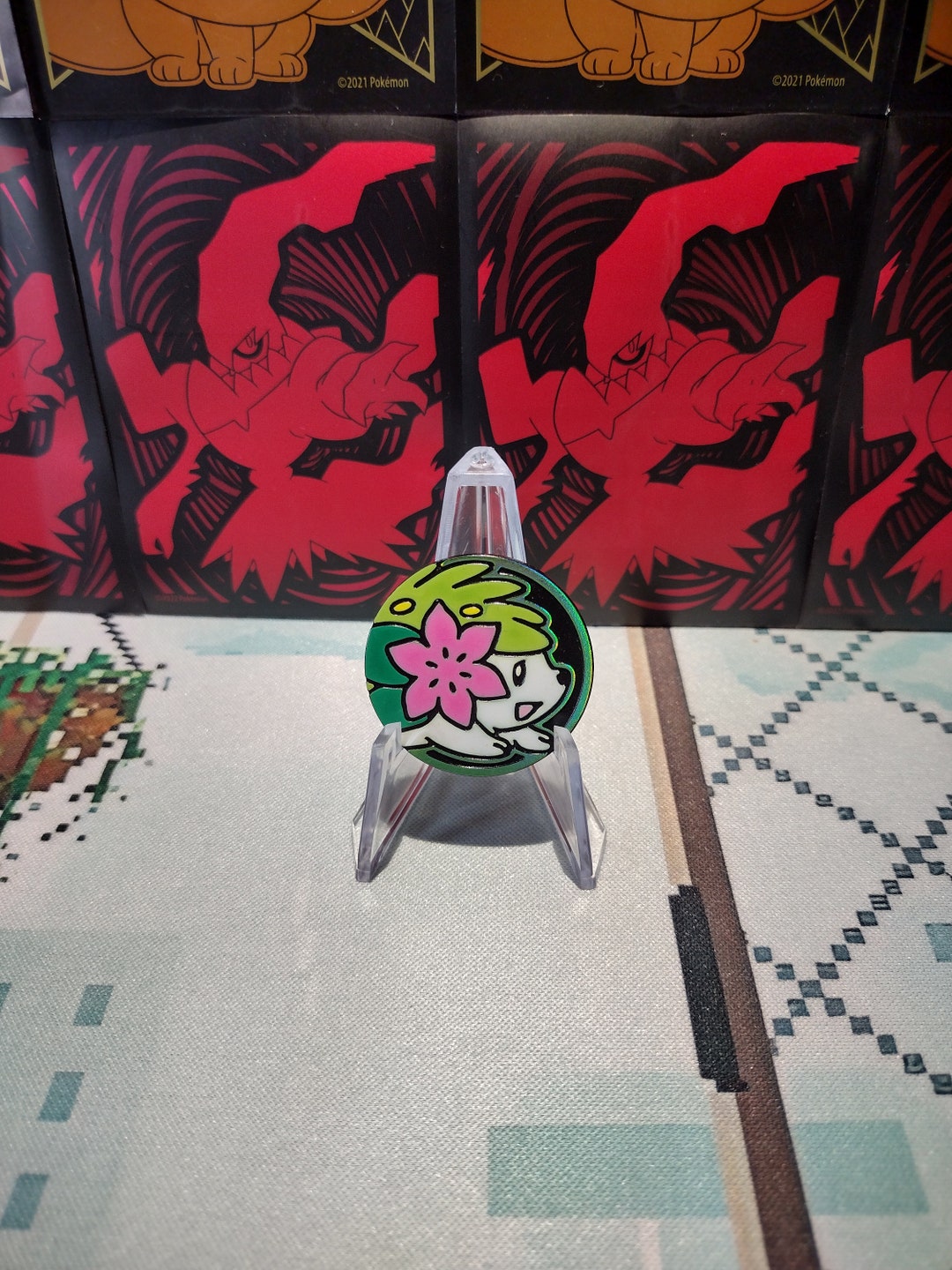 Painted Pokemon Coin - Shiny/shaymin - Etsy