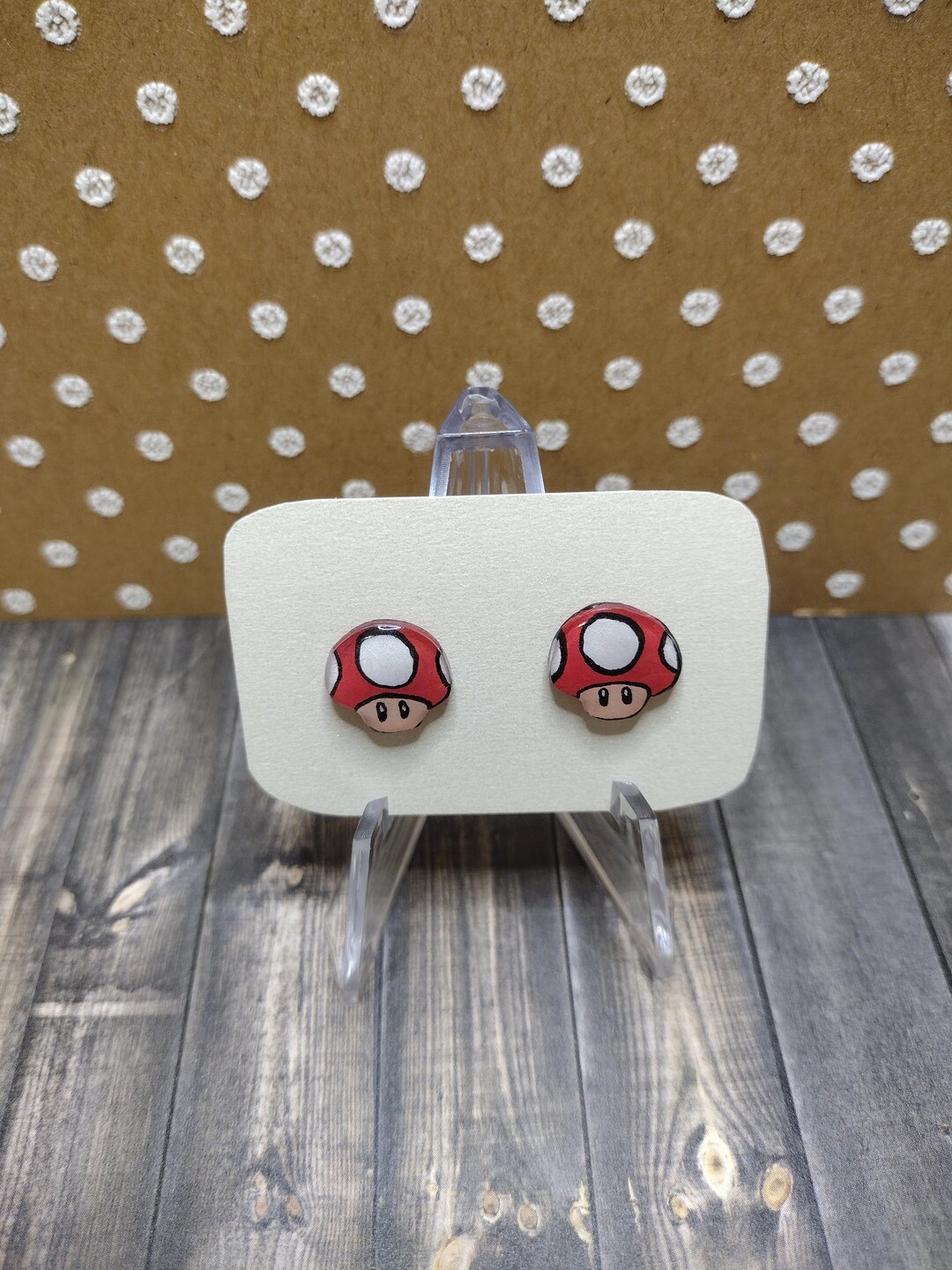 Super Mario Bros. Earrings | Mushroom Earrings | Gift for Nerds | Set ...