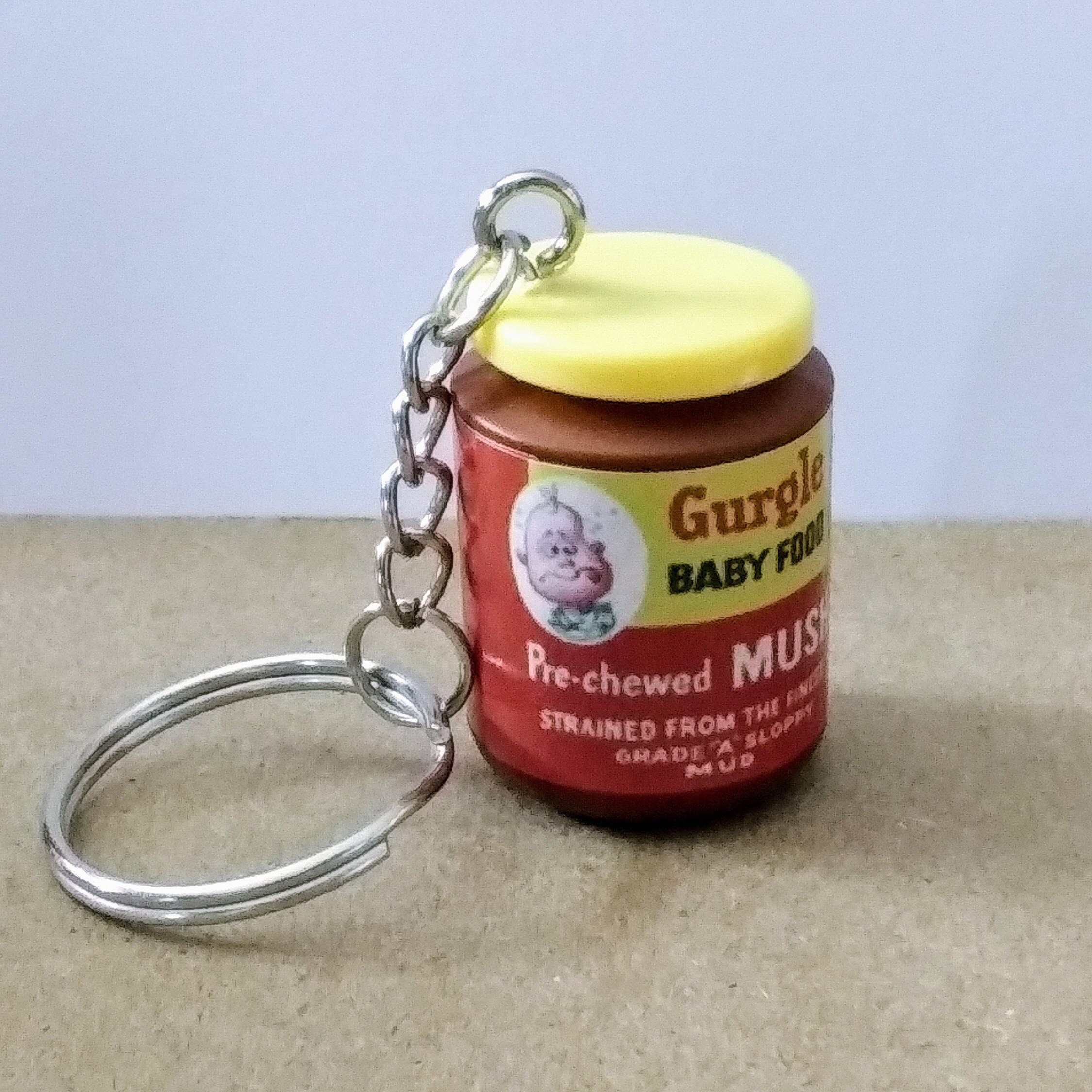 Gurgle Baby Food Wacky Packages Minis Keychain - Etsy