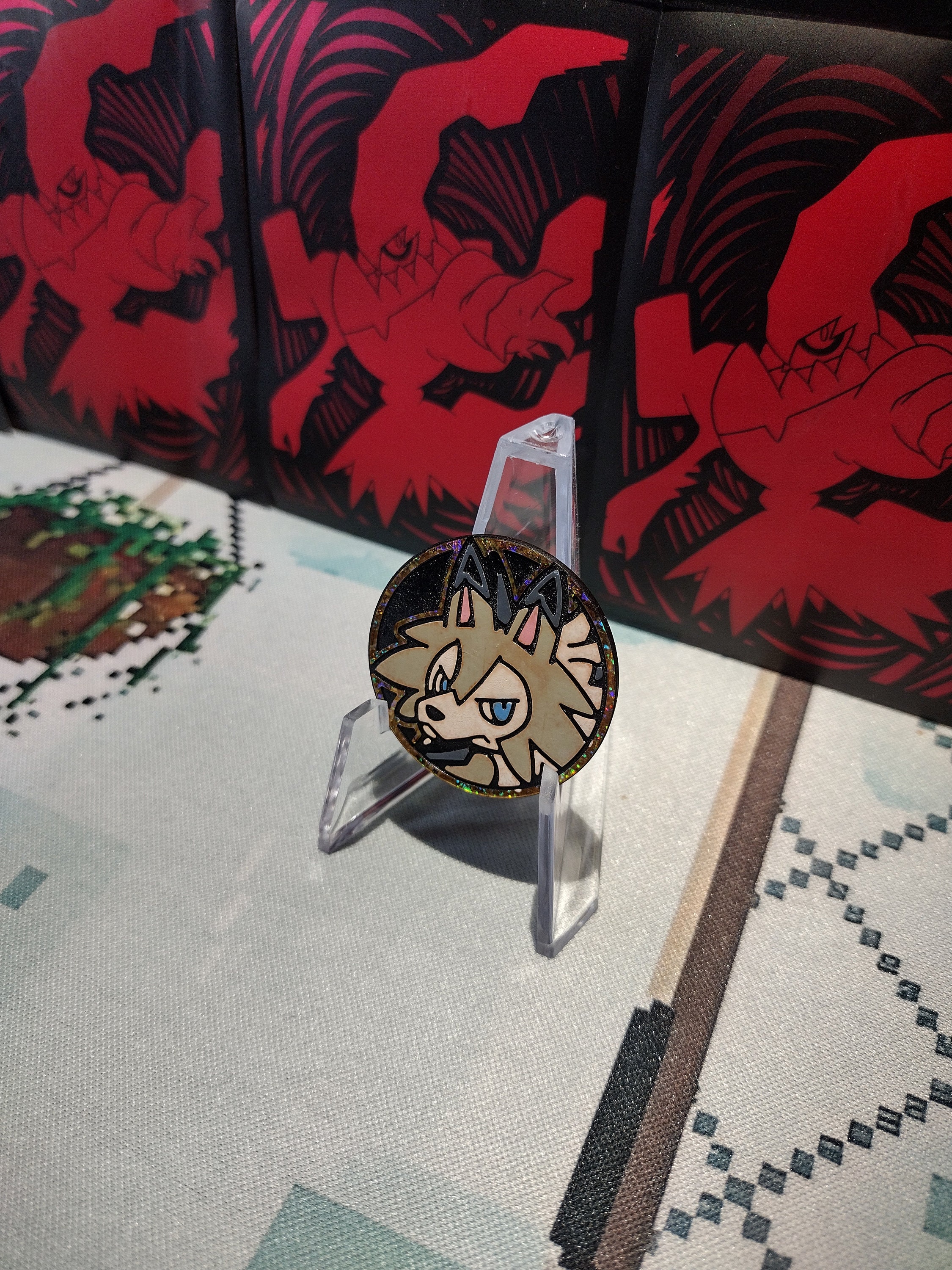 Painted Pokemon Coins Shiny/lycanroc - Etsy