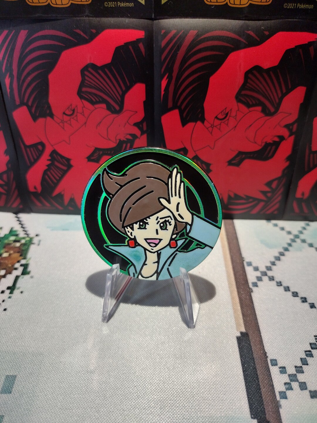 Painted Pokemon Coin Professor Juniper - Etsy