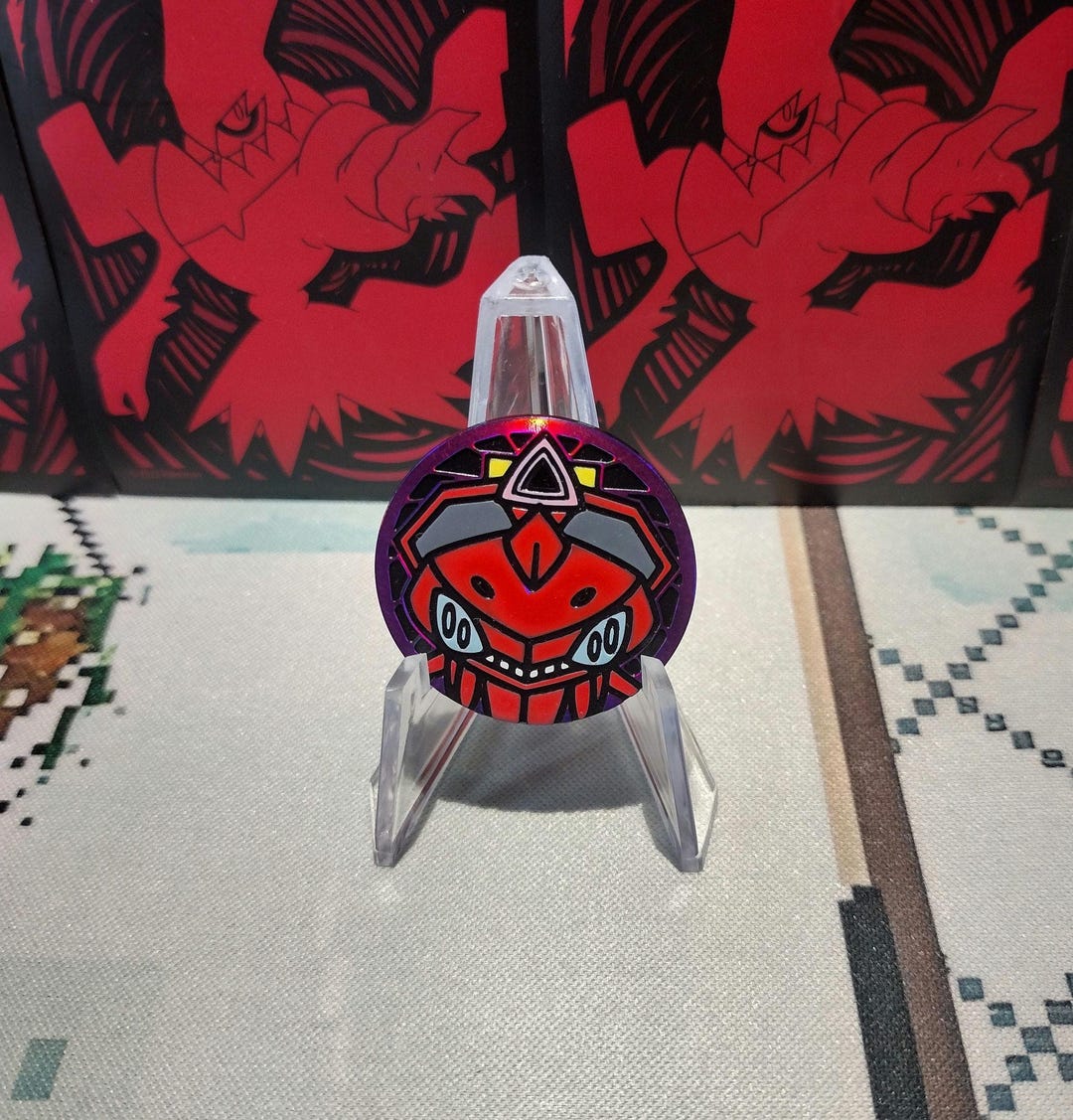 Painted Pokemon Coin - Shiny Genesect - Etsy