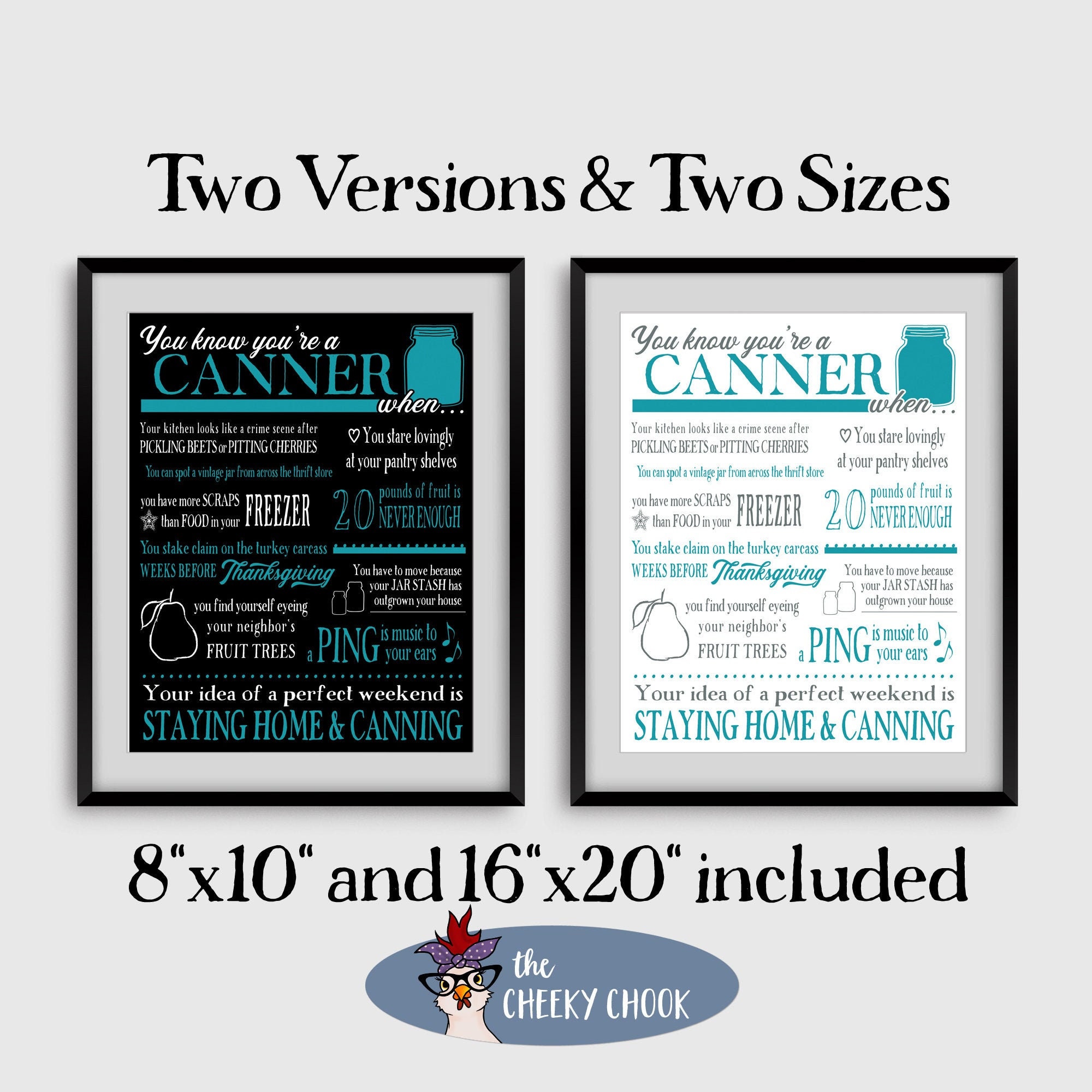 Digital Printable: You Know You're A Canner When...funny Canning Gift ...