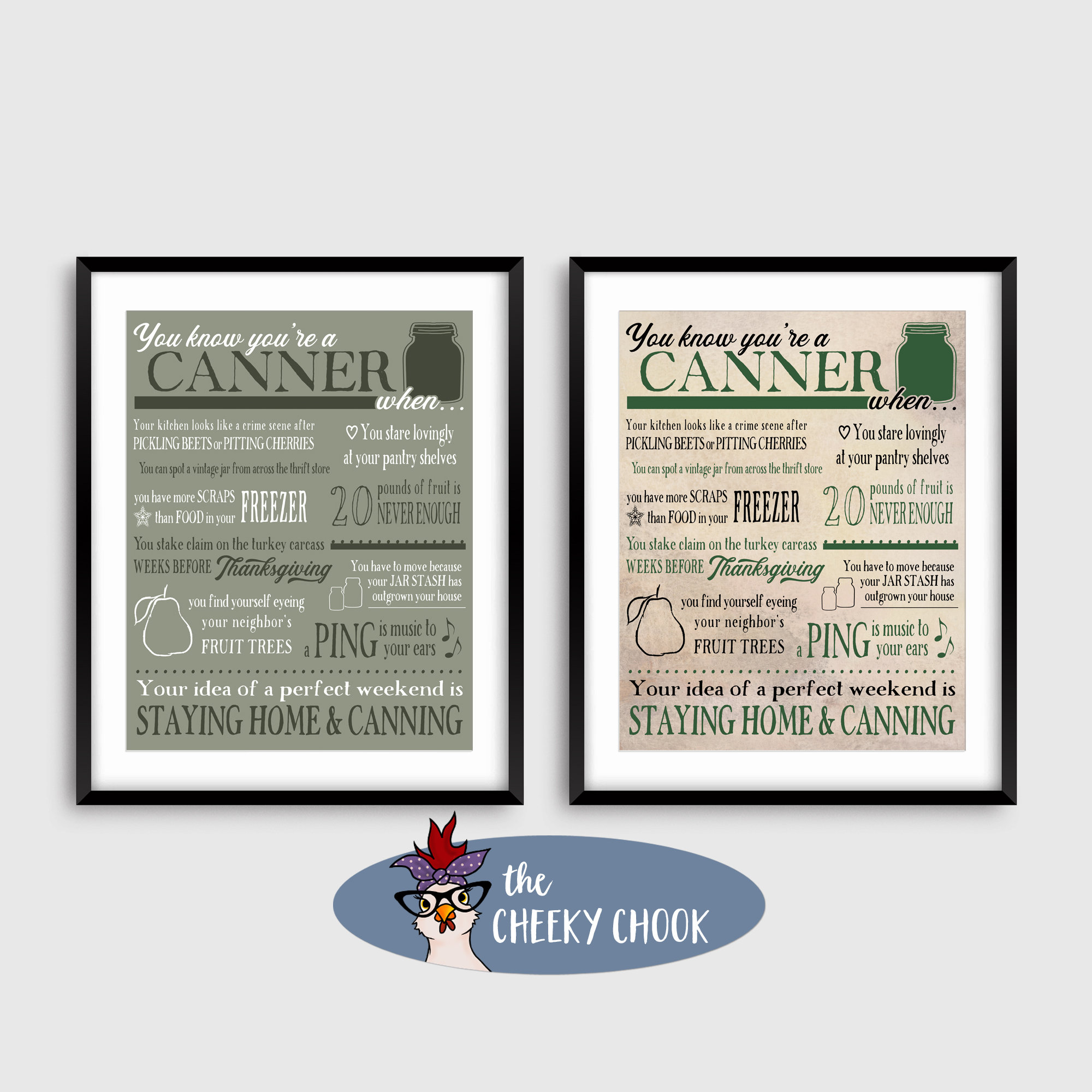 Digital Printable: You Know You're A Canner When...funny Canning Gift ...
