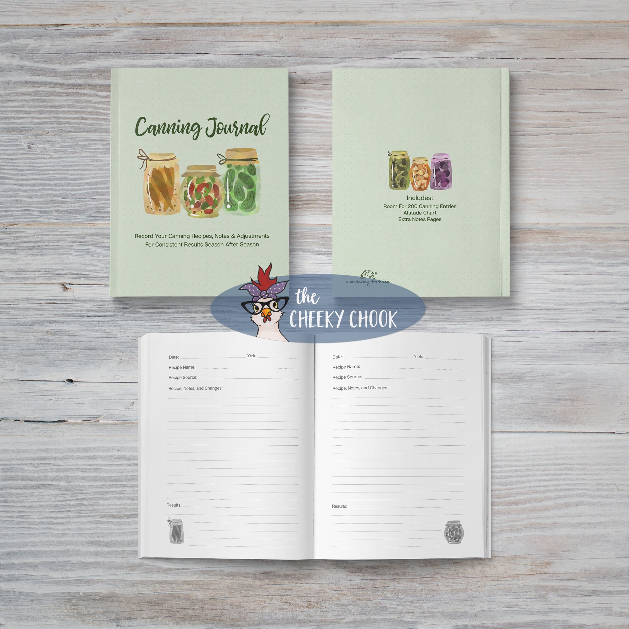 Canning Journal: Keep Track of Canning Recipes and Adjustments Season ...