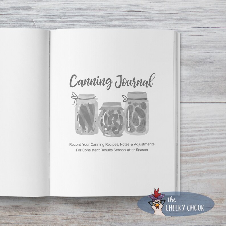 Canning Journal: Keep Track of Canning Recipes and Adjustments Season ...