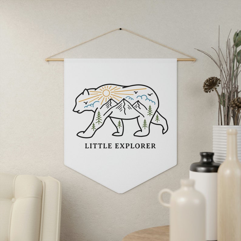 Little Explorer Pennant Pennant Flag Wall Art Banner - Etsy